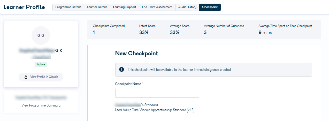 Learner profile – Aptem Help Centre