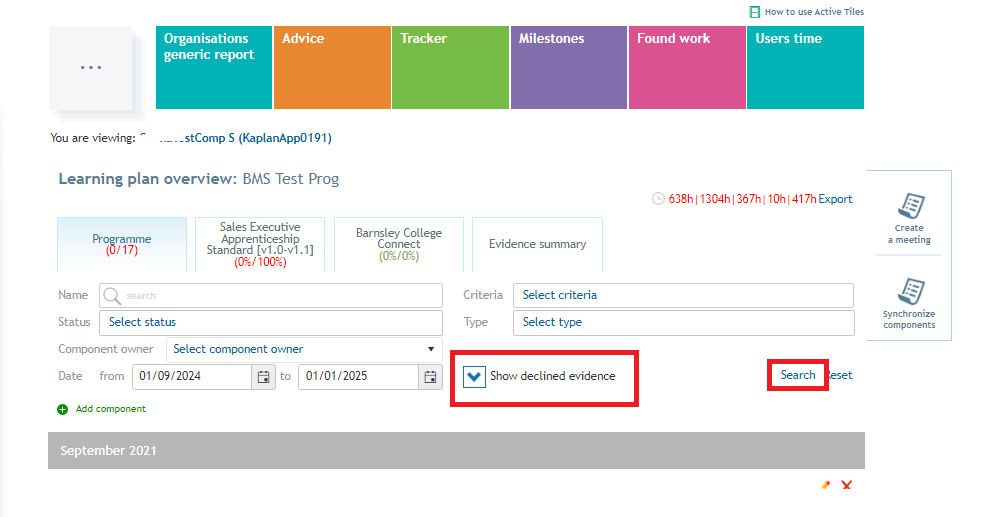 Learning plan evidence: Troubleshooting guide – Aptem Help Centre