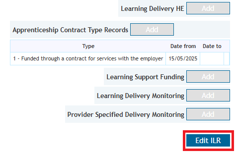 ILR Management: Troubleshooting guide – Aptem Help Centre