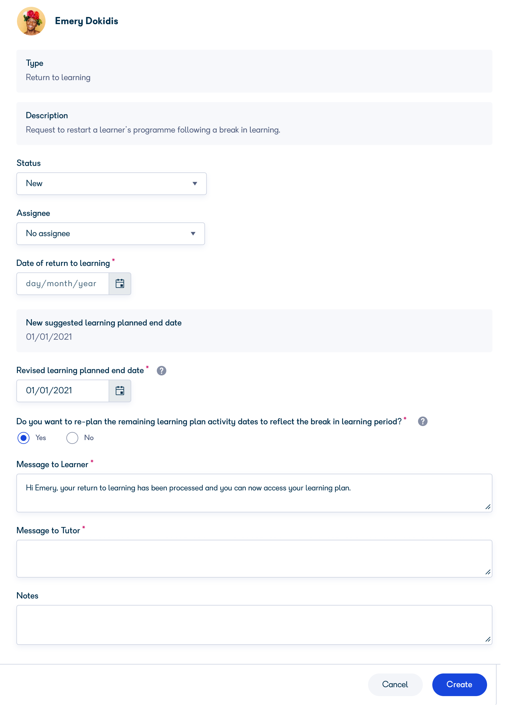 Return to learning – Aptem Help Centre